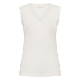 Cream Top 'Yuni' female White size S