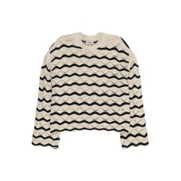 ONLY GIRLS Pullover 'KOGDONNA' M&auml;dchen Gr&ouml;&szlig;e 146/152 beige / schwarz