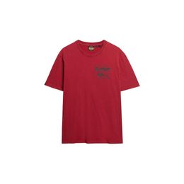 Superdry & Co T-Shirt 'Movie' Herren Gr&ouml;&szlig;e XL anthrazit / rot