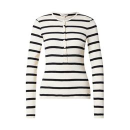 Herrlicher Shirt 'Cecilia' Damen Größe M schwarz / offwhite