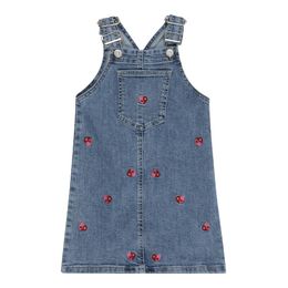 Only Mini Latzrock Mädchen Größe 122 blue denim / altrosa / weinrot