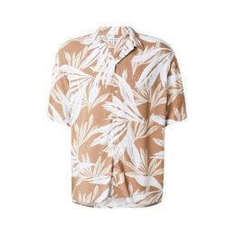 Jack & Jones JACK & JONES Hemd 'JJEJeff Tropical' Herren Gr&ouml;&szlig;e XS khaki / wei&szlig;