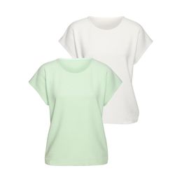 Vivance Shirt female Green, White size 32/34