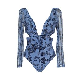 Vivid Swimsuit female Blue size 36