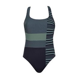 Vivid Badeanzug Damen Gr&ouml;&szlig;e XL dunkelblau / gr&uuml;n