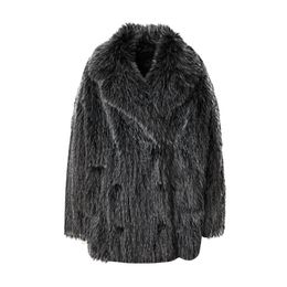 MICHAEL Michael Kors Mantel Damen Größe L schwarz / weiß Wintermantel
