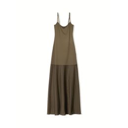 Bershka Kleid Damen Größe 40 oliv Winterkleid