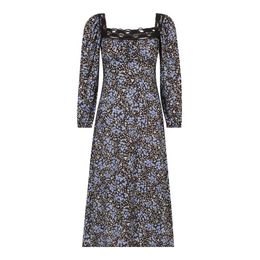 Dorothy Perkins Petite Kleid Damen Größe 40 blau / grün / schwarz / weiß Winterkleid