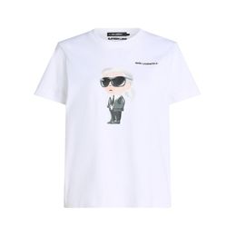 K by KARL LAGERFELD Karl Lagerfeld T-Shirt Damen Gr&ouml;&szlig;e XXL grau / schwarz / wei&szlig;