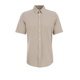 WE Fashion Button Up Shirt male Brown size L