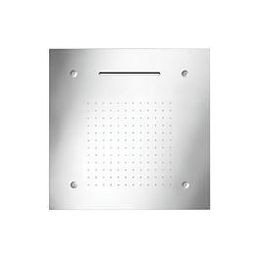 Herzbach Living Spa Decken-Regenbrause 11.650300.2.01 500x500mm, Regen/Schwall/Spray, Edelstahl poliert