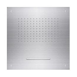 Herzbach Living Spa Kopfbrause 11650200209 Edelstahl gebürstet, 50x50 cm, Deckeneinbau