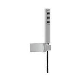Herzbach Living Spa Wannenset 11.630422.3.01 chrom, mit Konushalter, Brauseschlauch 1.600mm, square