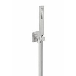 Herzbach Ceo Wannenset 36.630422.1.14 mit Konushalter seven round, Edelstahlfinish