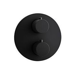 Herzbach Deep Black Fertigmontageset 23.500550.1.12 1 Verbraucher, schwarz matt, Brause-Thermostat