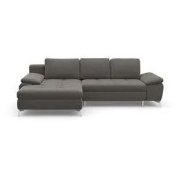 Sit & More Ecksofa SIT & MORE "Latigo L-Form", grau (hellgrau), B:270cm T:163cm, Sofas, mit Recamiere, wahlweise mit Bettfunktion und Bettkasten