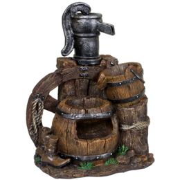 Harms Import Brunnen NEREUS in Holz-/Stein-Optik