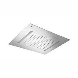 Herzbach Living Spa Farblicht-Regenbrause 11.600500.2.01 500x500mm, Regen, Edelstahl poliert