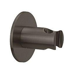 Herzbach Design iX PVD Wandhalter 21.994100.1.40 Black Steel, Rosette d= 70mm
