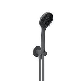 Herzbach Deep Grey Wannenset 23.914600.1.06 mit Konushalter/Brauseanschlussbogen, grau matt