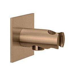 Herzbach Design iX PVD Brauseanschlussbogen 21.995200.2.39 Copper Steel, Rosette 70x70mm, mit Konushalter