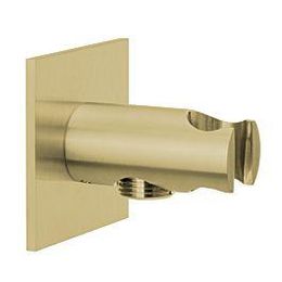 Herzbach Design iX PVD Brauseanschlussbogen 21.995200.2.41 Brass Steel, Rosette 70x70mm, mit Konushalter