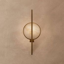 Maytoni Marmo Wandleuchte in Gold, Höhe 48 cm