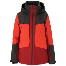 Skijacke WHISTLER "Kingmann Jr.", Herren, Gr. 128, rot, 100% Polyester, mehrfarbig, casual, ohne Ausschnitt, Langarm, Jacken, mit 10.000 mm Wassersäule