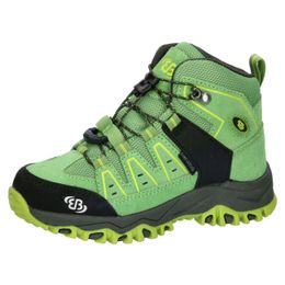 Br&uuml;tting Outdoorschuh BR&Uuml;TTING "Outdoorstiefel Mount Pinos High Kids", Kinder, Gr. 26, gr&uuml;n, Veloursleder, Schuhe Outdoorschuh
