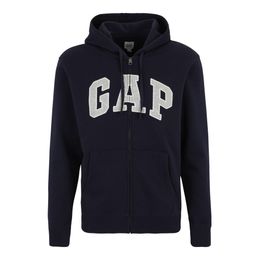 GAP Sweatjacke Herren Gr&ouml;&szlig;e M navy / graumeliert / wei&szlig;