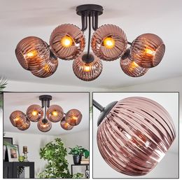 hofstein Koyoto Deckenleuchte Glas 15 cm Kupferfarben, 7-flammig