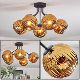 hofstein Ripoll Deckenleuchte Glas 15 cm Gold, 5-flammig