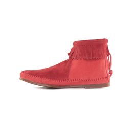 Minnetonka Stiefelette 'Back Zip' Damen Gr&ouml;&szlig;e 42 pink Winterschuhe