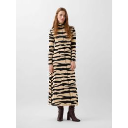 Scalpers Kleid Damen Gr&ouml;&szlig;e 36 beige / schwarz Winterkleid
