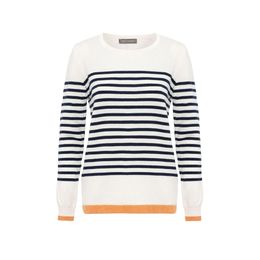 Jacey Quinn Pullover Damen Gr&ouml;&szlig;e XXL marine / hellorange / wei&szlig;
