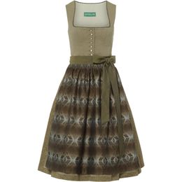 Country Line Midi-Dirndl Helloliv/Hellbraun (Gr&ouml;&szlig;e: 38)