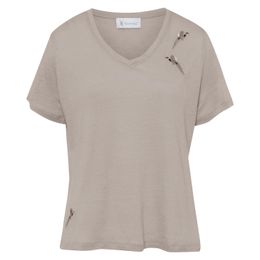 Hartwell Leinen T-Shirt Sand (Gr&ouml;&szlig;e: 8)