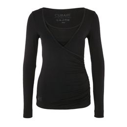 Curare Yogawear Yoga-Langarm-Shirt 'Flow' Damen Gr&ouml;&szlig;e XS schwarz
