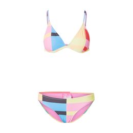 Rip Curl Bikini Damen Gr&ouml;&szlig;e XL hellblau / gelb / rosa / rot
