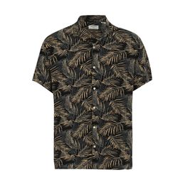 Jack & Jones Plus Jack & Jones Plus Hemd 'JJEJeff Tropical' Herren Gr&ouml;&szlig;e 7XL honig / grau / schwarz