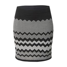 ABOUT YOU Rock 'Pernilla' Damen Gr&ouml;&szlig;e 42 schwarz / wei&szlig;