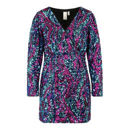 Yas Petite Kleid 'FLUA' Damen Gr&ouml;&szlig;e 40 blau / gr&uuml;n / pink / schwarz