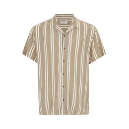 Jack & Jones Plus Jack & Jones Plus Hemd 'JJEJeff' Herren Gr&ouml;&szlig;e XXXL dunkelbeige / wei&szlig;
