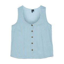 V&eacute;ro Moda Vero Moda Blusentop 'VMBumpy' Damen Gr&ouml;&szlig;e XS hellblau / wei&szlig;