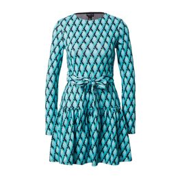 River Island Kleid 'FLIPPY' Damen Gr&ouml;&szlig;e 44 cyanblau / hellblau / mint / schwarz Winterkleid