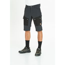 Shorts WHISTLER "ERIC", Herren, Gr. S, US-Größen, schwarz (dunkelgrau, schwarz), 65% Polyester, 35% Baumwolle, mehrfarbig, casual, kurz, Hosen, mit atmungsaktivem Funktionsstretch