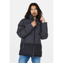 Steppjacke WHISTLER "Maron", Herren, Gr. XXL, grau (dunkelgrau), 100% Polyester, unifarben, normal, Rundhals, Jacken, mit abnehmbarer, gepolsterter Kapuze