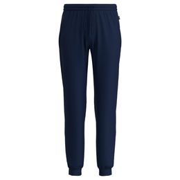 Sweathose TRIGEMA "TRIGEMA Jogginghose", Herren, Gr. L, US-Größen, blau (navy), 70% Baumwolle, 30% Polyester, sportlich, Hosen