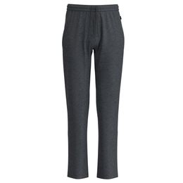 Sweathose TRIGEMA "TRIGEMA Freizeithose aus Sweat-Qualität", Herren, Gr. L, US-Größen, grau (anthrazit, melange), 70% Baumwolle, 30% Polyester, sportlich, Hosen