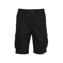 Cargoshorts FQ1924 "Cargoshorts FQArin", Herren, Gr. L, N-Gr, schwarz (schwarz beauty), Obermaterial: 98% Baumwolle CO. 2% Elasthan EL., casual, regular fit normal, Hosen